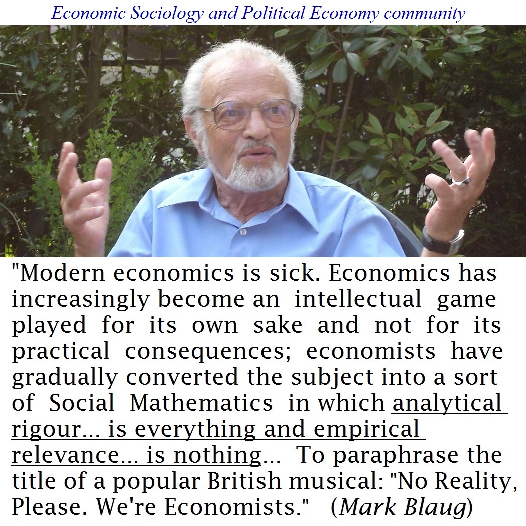 No Reality, Please. We’re Economists. – Economic Sociology & Political ...