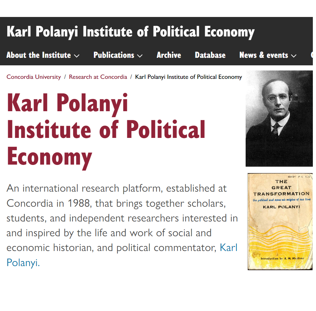 The Karl Polanyi Bibliographic Database of Scholarship and Digital ...